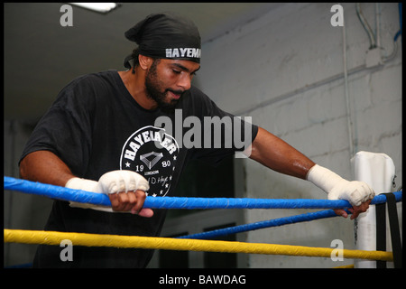 David haye at a gym in Miami training for an up coming fight Stock ...