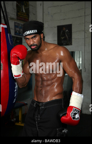 David haye at a gym in Miami training for an up coming fight Stock ...