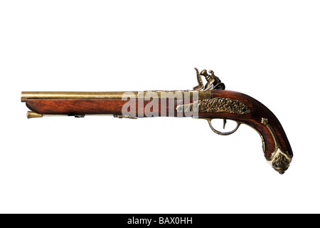 Vintage old musket hand gun Stock Photo - Alamy