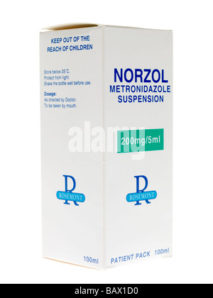 Norzol Metronidazole Suspension Stock Photo - Alamy