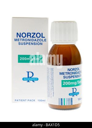 Norzol Metronidazole Suspension Stock Photo - Alamy