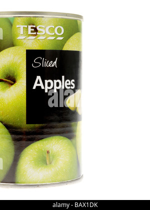 Tin of Sliced Apple Stock Photo - Alamy