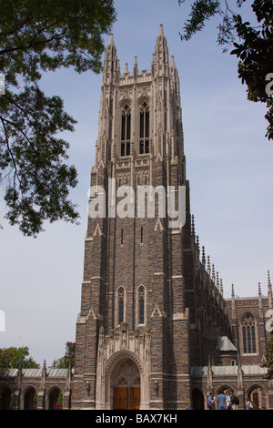 Duke University chapel bell tower located on the campus of Duke ...