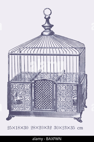 Ornate Blue Bird Cage D Stock Photo - Alamy
