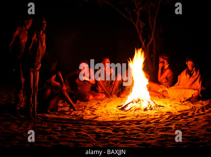 Bushmen san community Botswana Africa tribe wild Stock Photo - Alamy