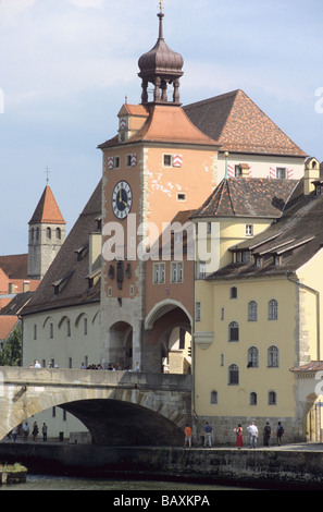 City Gate Regensburg Stock Photo - Alamy