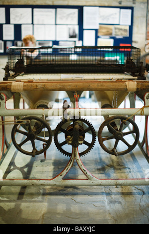 Victorian machinery at Dunkirk Mill centre, Nailsworth, Stroud ...