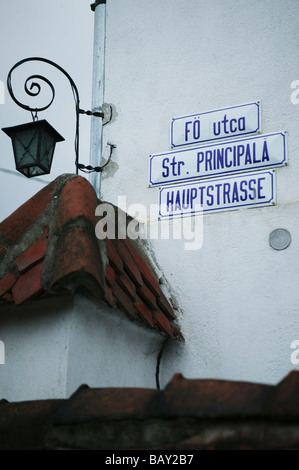 Road signs Transylvania Romania Stock Photo - Alamy