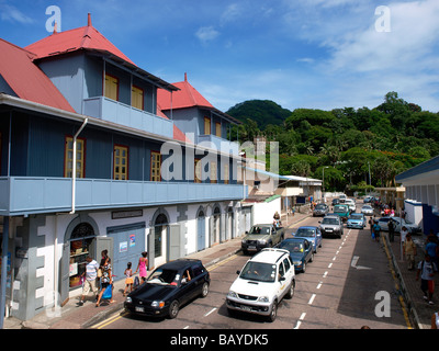 The Seychelles, Mahe, Victoria, Albert Street, Camion Hall, landmark ...