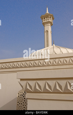 mosque in the area Bastakiya, old town with arabic architecture in ...