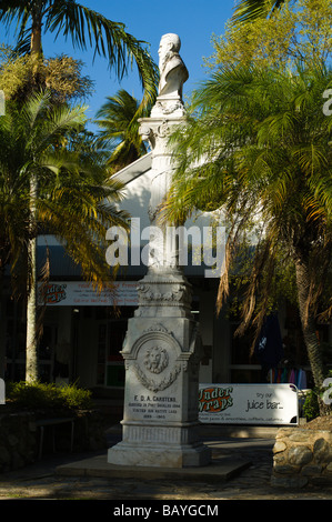 Statue of F D A Carstens in Port Douglas Stock Photo - Alamy