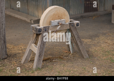 Old sharpening stone wheel Stock Photo - Alamy