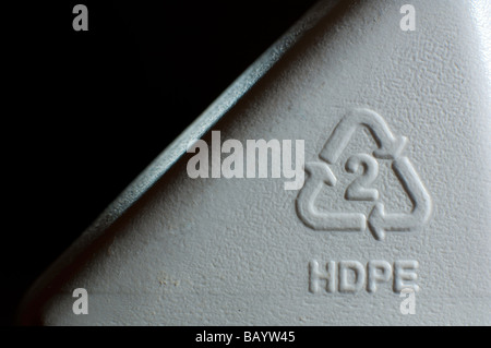 Plastic recycling symbol HDPE 2. Plastic recycling code HDPE 2 Stock ...