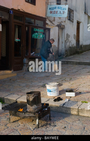 Skara barbecue in Skopje Macedonia Europe Stock Photo - Alamy