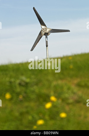 6KW wind turbine manufactured by Proven Energy, suppling electricity to ...