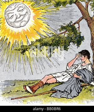 'The North Wind and the Sun' fable by Aesop (circa 600BC). Wind and Sun ...