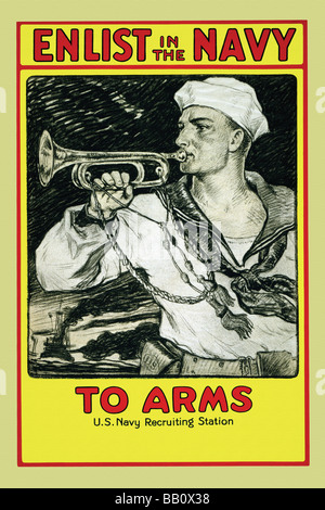 Enlist in the Navy To arms Stock Photo - Alamy