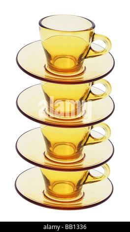 Still life of a stack of colorful plates Stock Photo - Alamy