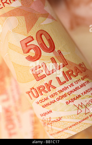 Turkey 50 lira 2009 banknote featuring Fatma Aliye Topuz portrait ...