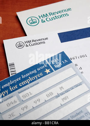 Tax Papers and Forms from HM Revenue Customs Stock Photo - Alamy