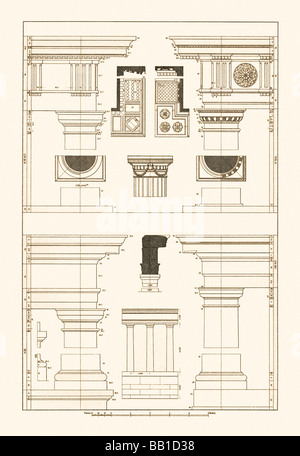 COLUMNS: Architecture. Greek Tuscan Roman Doric Ionic Corinthian ...