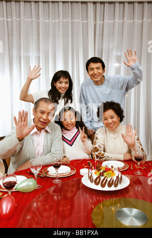 Chinese family getting together,China Stock Photo - Alamy