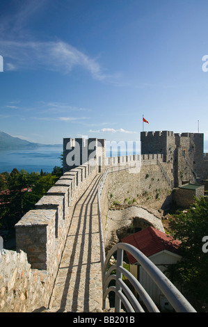 MACEDONIA, Ohrid. Car Samoil's Castle / Morning Stock Photo: 24016449 ...
