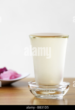 Cold sake and appetizer Stock Photo - Alamy