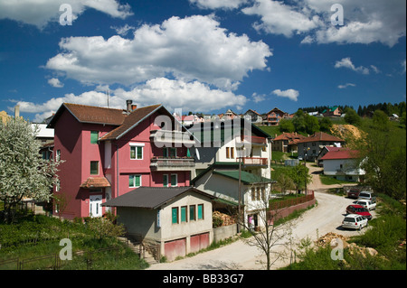 Montenegro, Rozaje. Alpine Ski Resort Town View / Springtime Stock ...