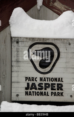 Downtown Jasper in Jasper National Park in Alberta, Canada Stock Photo ...