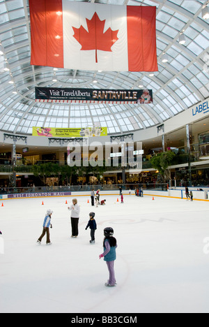 The skating rink at West Edmonton Mall in Edmonton, Alberta, Canada ...