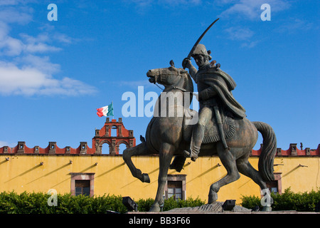 Statue of General Ignacio Allende, a Mexican independence hero, in the ...