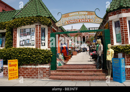 The Gingerbread Court at Venice Beach, Los Angeles, California Stock ...
