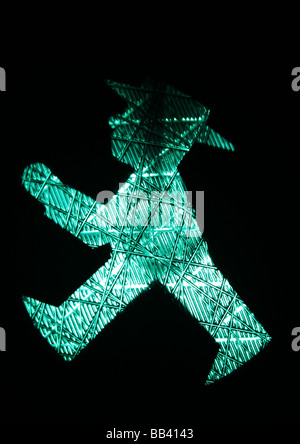 East German green Ampelmännchen, little traffic light men, Ampelmann ...