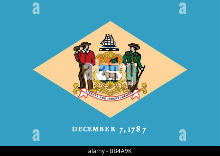Flag of Delaware Stock Photo - Alamy