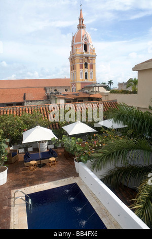 Rooftop Swimming Pool In Cartagena Colombia South America Stock Photo ...