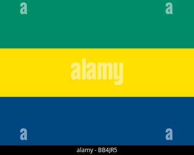 Africa flag of Gabon Stock Photo - Alamy