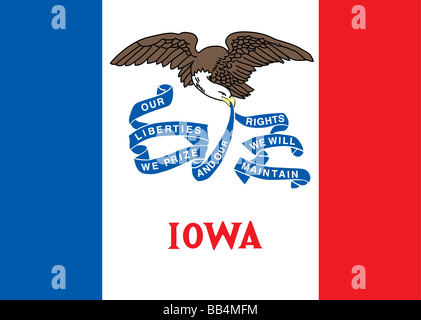 Flag of Iowa Stock Photo - Alamy