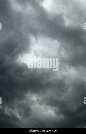 Grey foreboding sky. Storm clouds over Queensland Australia. Typical ...