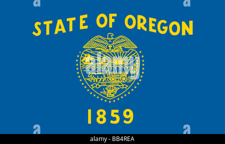Flag of Oregon Stock Photo - Alamy