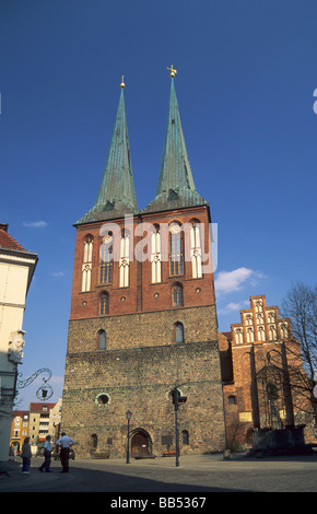 The Nikolaikirche (St. Nicholas Church) in Berlin, Germany, was built ...