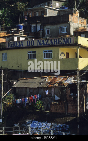 The favela Santa Marta Stock Photo - Alamy