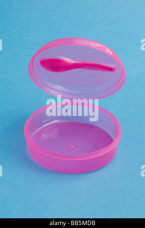 The Pink Plastic Box Container with Lid is a versatile storage solution ...