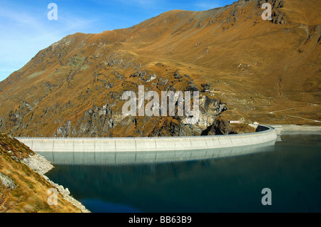Concrete gravity arch dam Moiry Valais Switzerland Stock Photo - Alamy