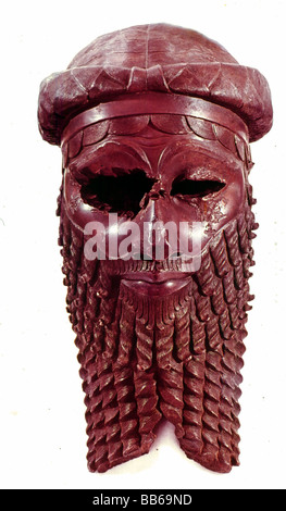 Sargon the Great, King of Akkad, circa 2300 - circa 2215, bronze head ...