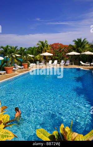 La Samana resort swimming pool St Martin st Maarten Stock Photo - Alamy