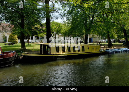 Mytchett Surrey England UK Basingstoke Canal wharf and swing bridge ...