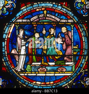 Becket Miracle Window 6, Trinity Chapel Ambulatory, medieval stained ...