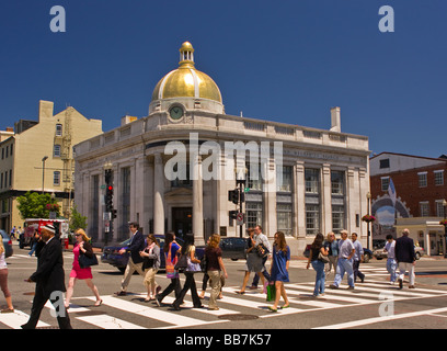 Busy street in Georgetown Washington DC USA Stock Photo - Alamy