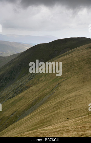 The summit of Knott and the view towards High Pike, Uldale Fells, Lake ...